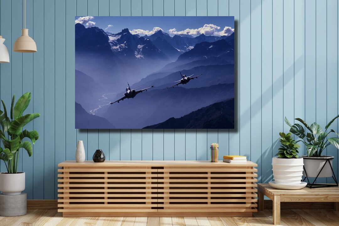 Military Fighter Jet Canvas Wall Art Design / POSTER or CANVAS READY to ...
