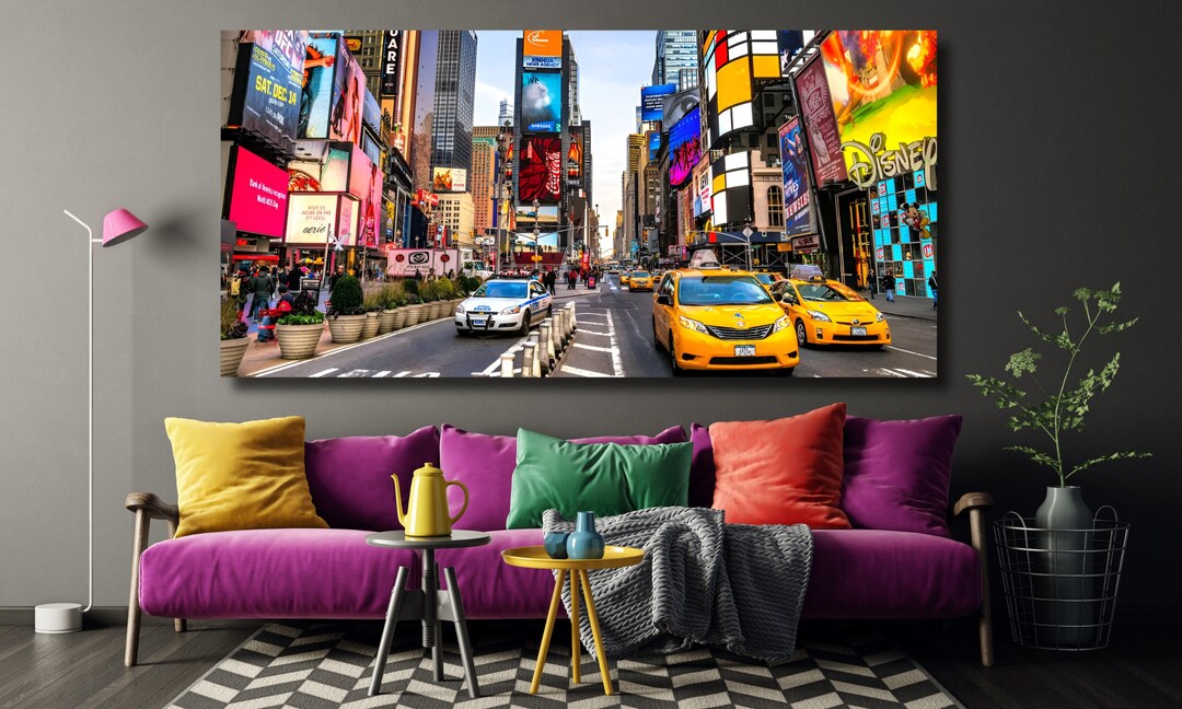 Times Square Wall Art NYC Manhattan Times Square Poster Times - Etsy