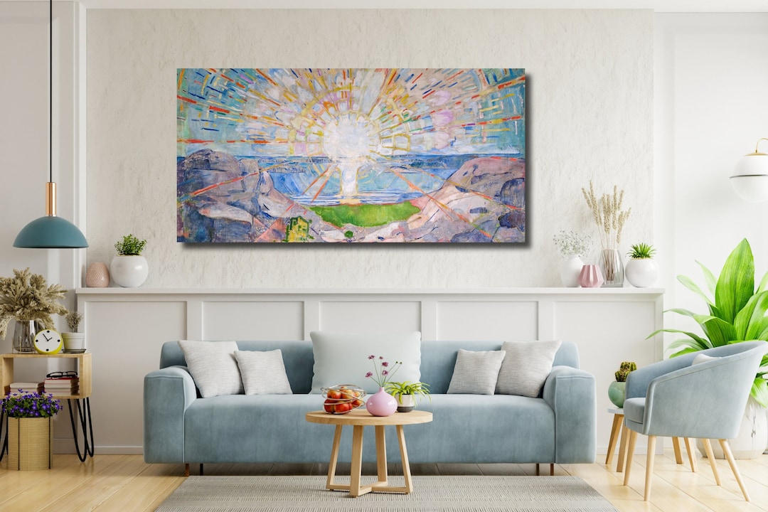 The Sun 1909 by Edvard Munch Canvas Wall Art Canvas Gallery Edvard ...