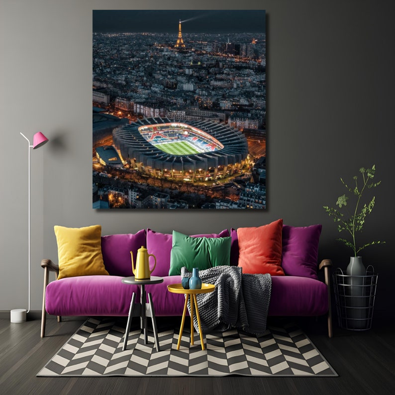 Parc Des Princes Poster, Stadium Poster Decor, Parc Des Princes Print ...