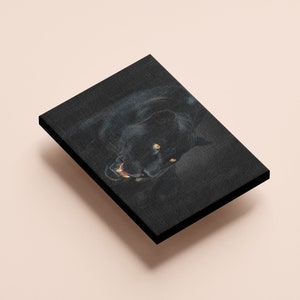 Black Jaguar Wild Cat Wall Art Design /POSTER or CANVAS READY to Hang ...