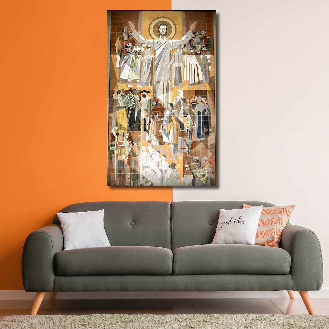 Touchdown Jesus Poster Print Art, Touchdown Jesus Canvas Wall Art ...