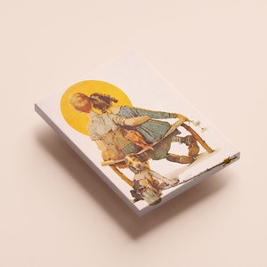 Norman Rockwell Canvas Wall Art,famous Painter, Vintage Prints,boy and Girl Gazing at the Moon ...