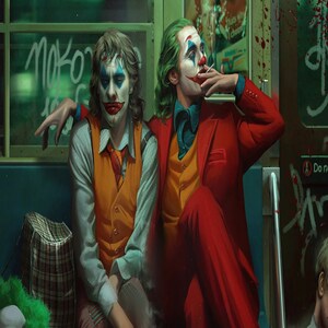 Joker Poster Canvas Wall Art Wall Decor Luxury Wall Art Comic Poster ...