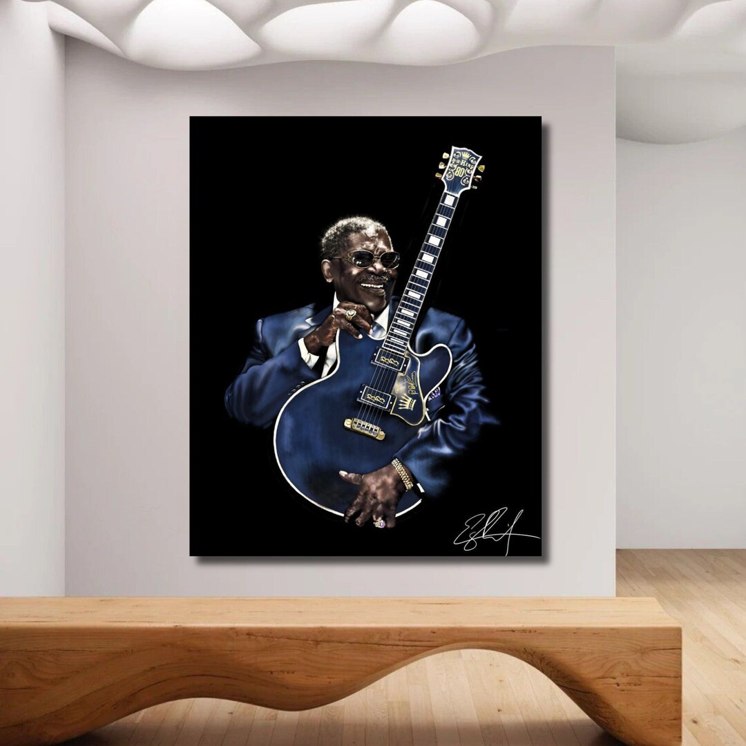 BB KING Poster,blues Poster,guitarist Canvas Box Painting Art,beale ...
