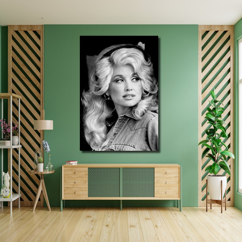 Dolly Parton Print, Black and White, Dolly Parton Poster, Wall Art ...
