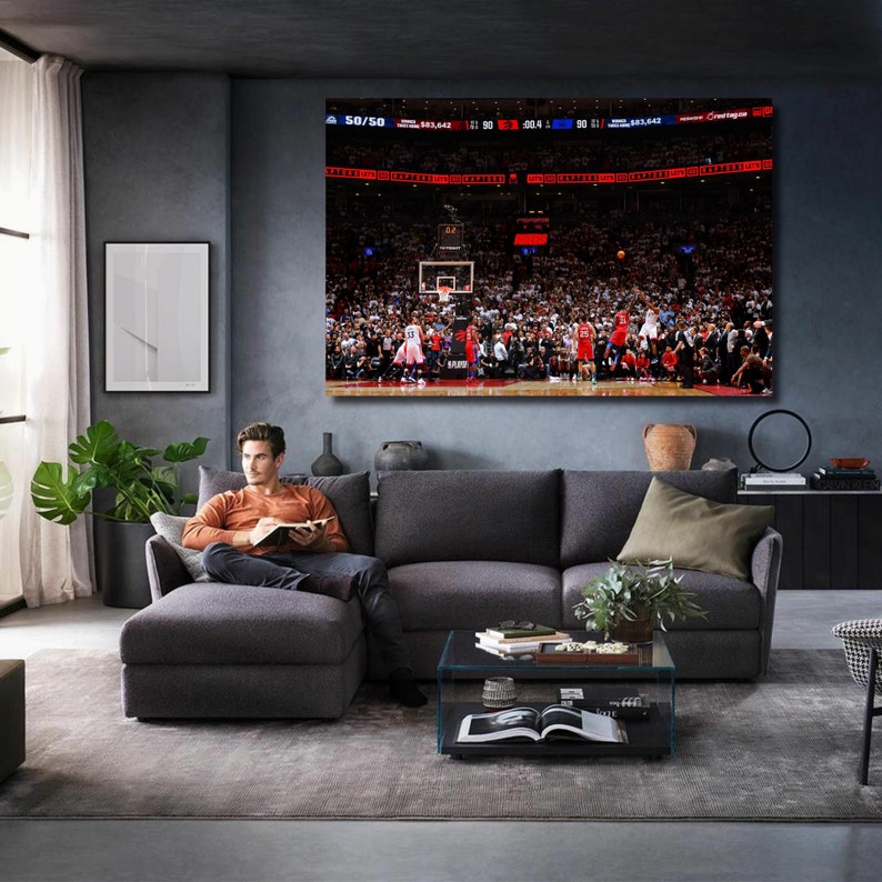 Kawhi Leonard's Incredible Buzzer-beater Shot Canvas Wall Art 13/05/19 ...