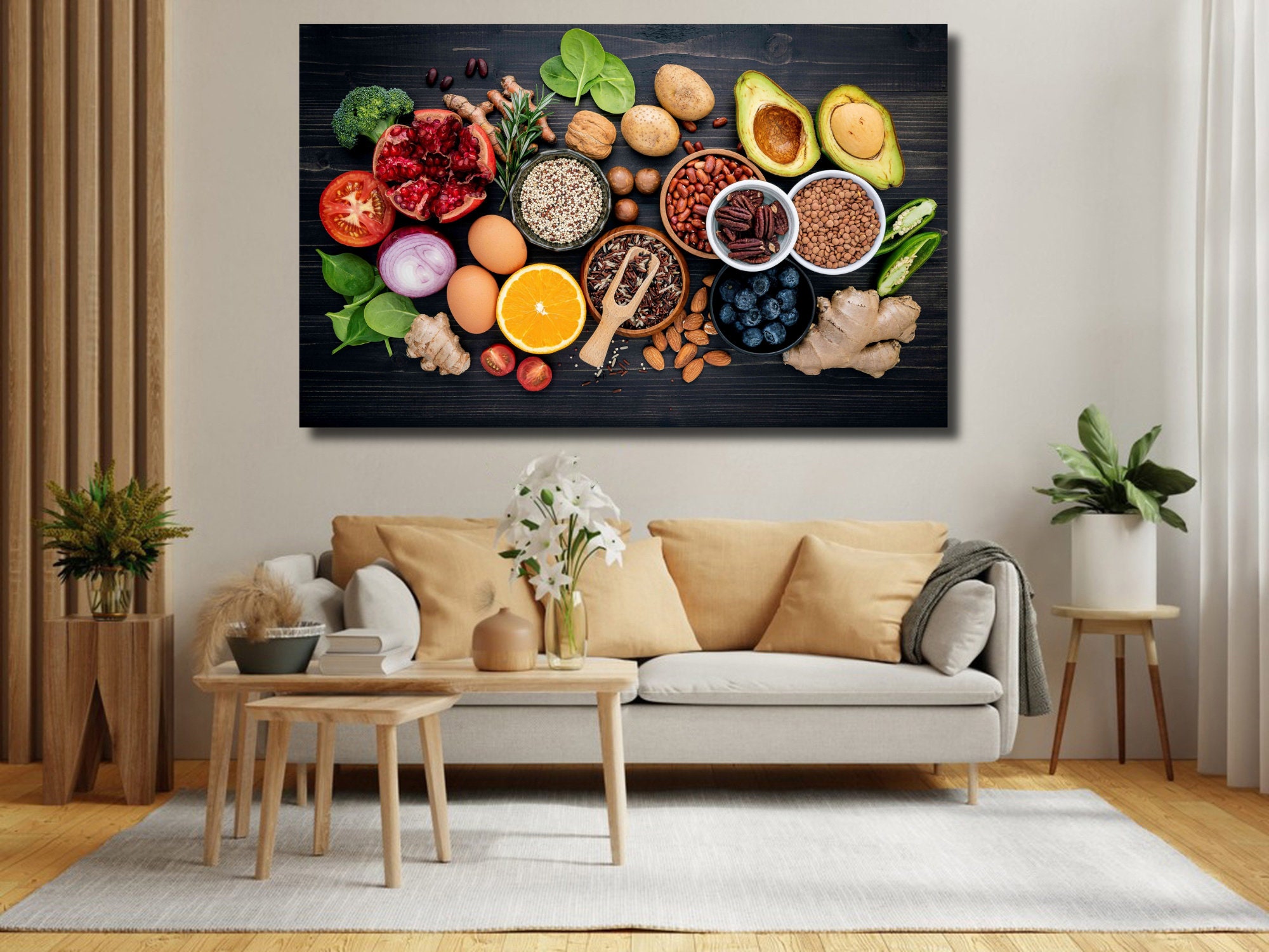 Useful Food Kitchen Decor Herbs and Spices Kitchen Poster, Fresh ...