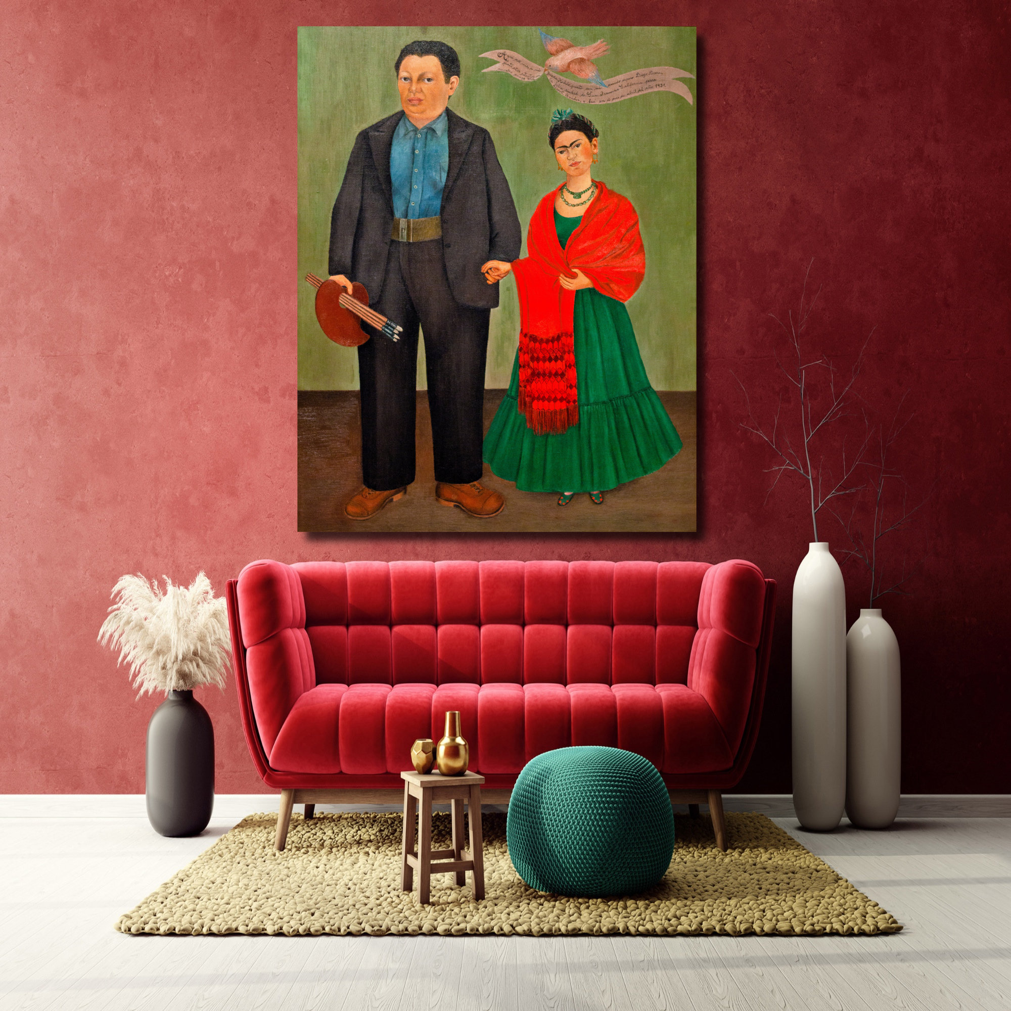 Frida Kahlo, Frieda and Diego Rivera, Frida Kahlo Canvas Print, Living ...