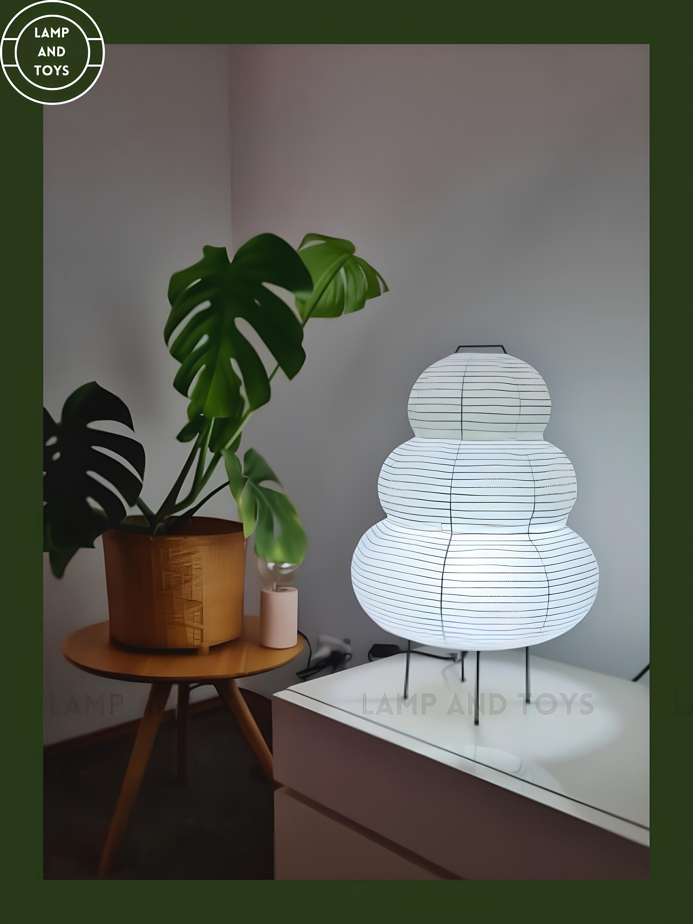 ORIGINAL AKARI LAMP Official Japanese Rice Paper Lantern - Etsy