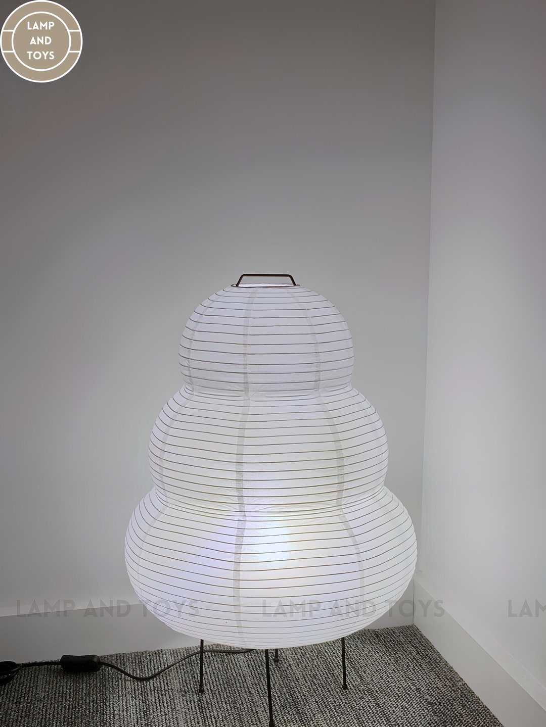 ORIGINAL AKARI LAMP Official Japanese Rice Paper Lantern - Etsy