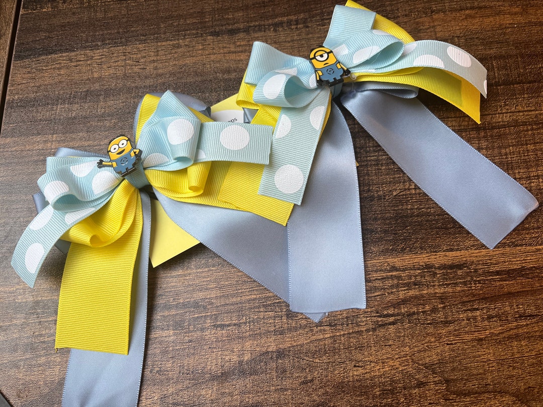 Yellow Mischief Equestrian Show Bows - Etsy