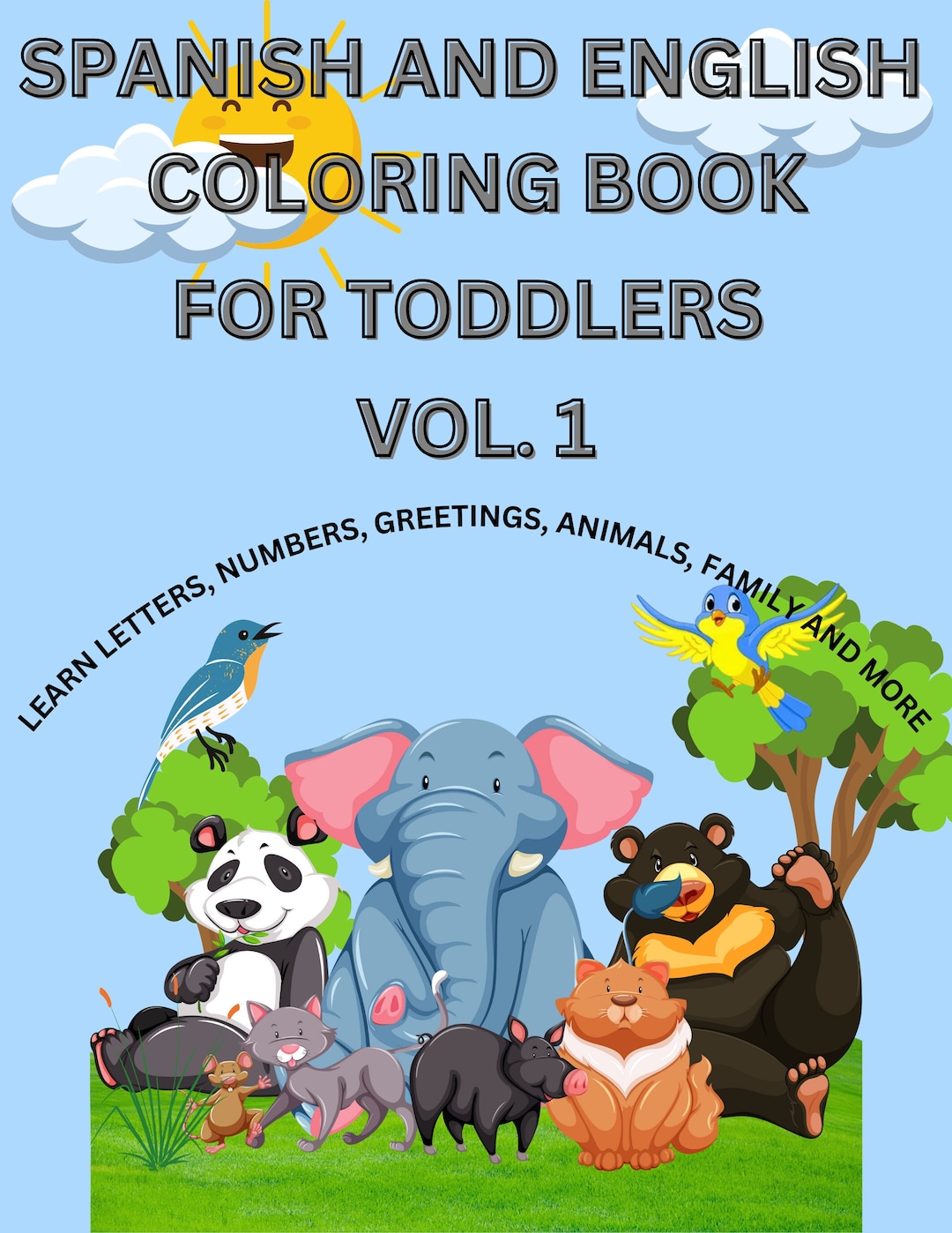 Spanish to English, Coloring Pages for Kids, Worksheet, Coloring Pages ...
