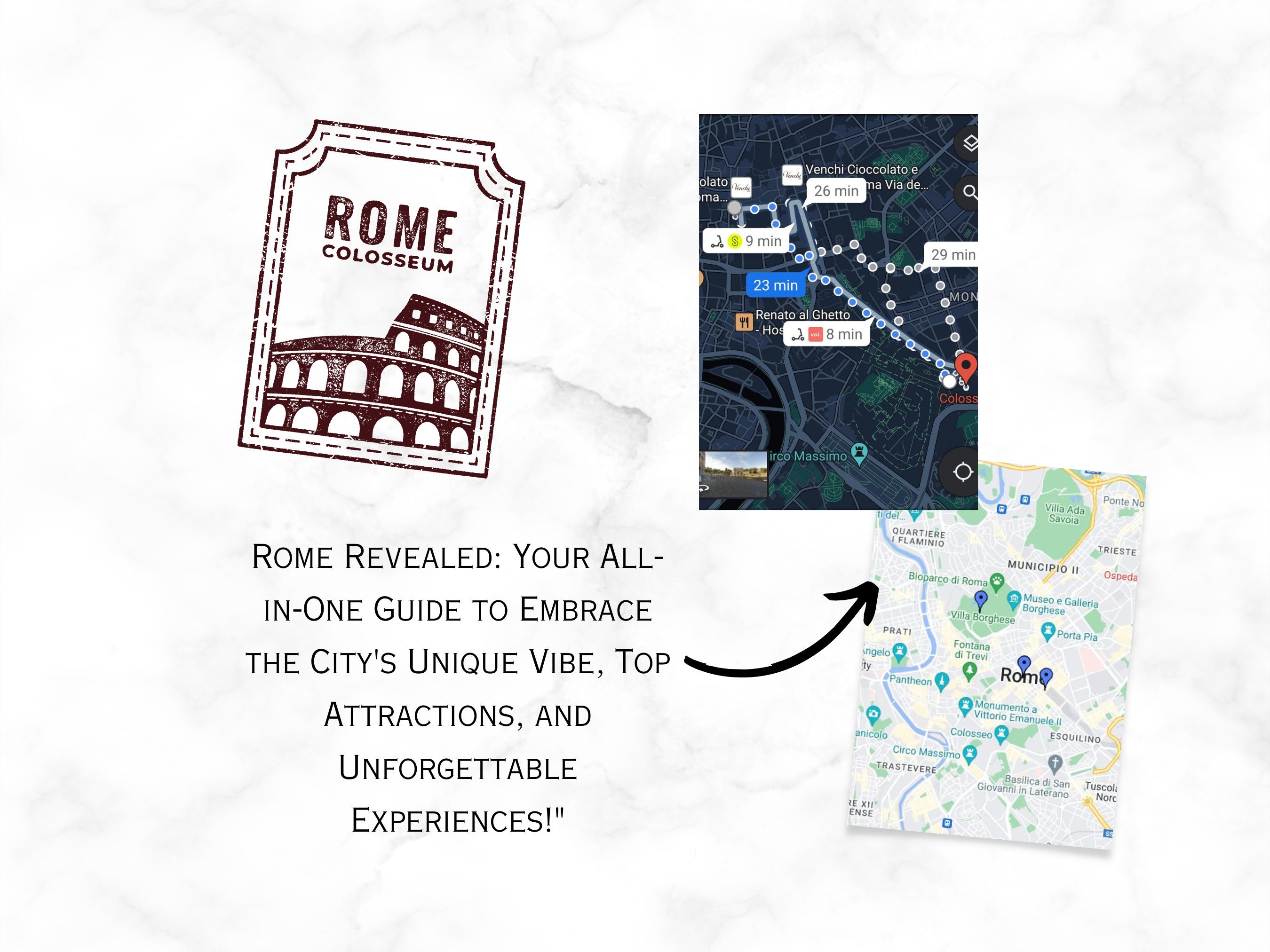 Rome City Guide, Rome Tourist Guide, Rome Guide - Etsy