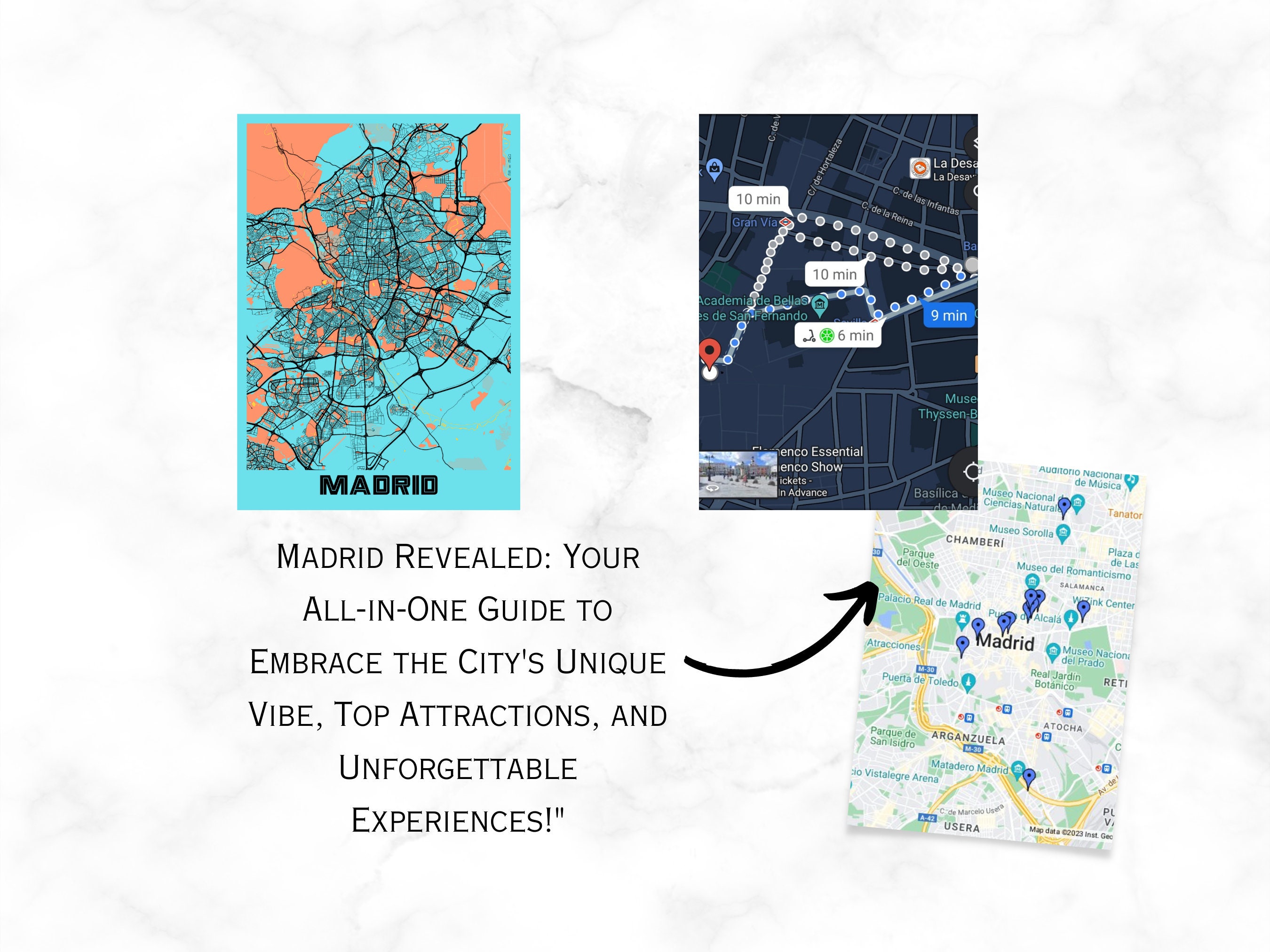 Madrid City Guide, Madrid Tourist Guide, Madrid Guide - Etsy