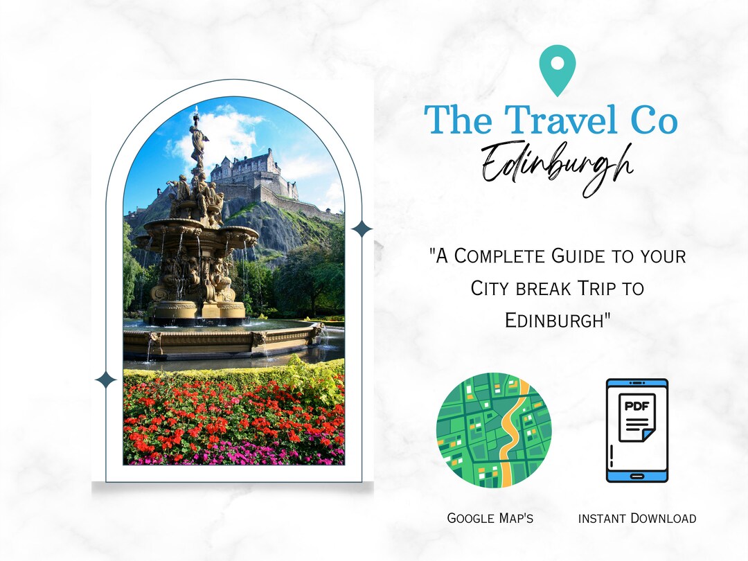 Edinburgh City Guide, Edinburgh Tourist Guide, Edinburgh Guide - Etsy