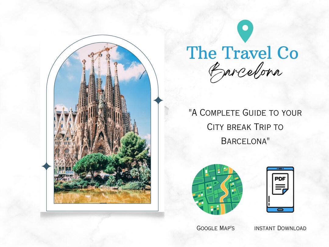 Barcelona City Guide, Barcelona Tourist Guide, Barcelona Guide - Etsy