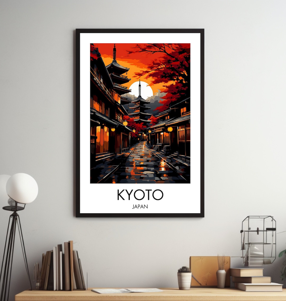 Kyoto Japan Travel Print Japan Wall Decor Kyoto Poster Japan - Etsy