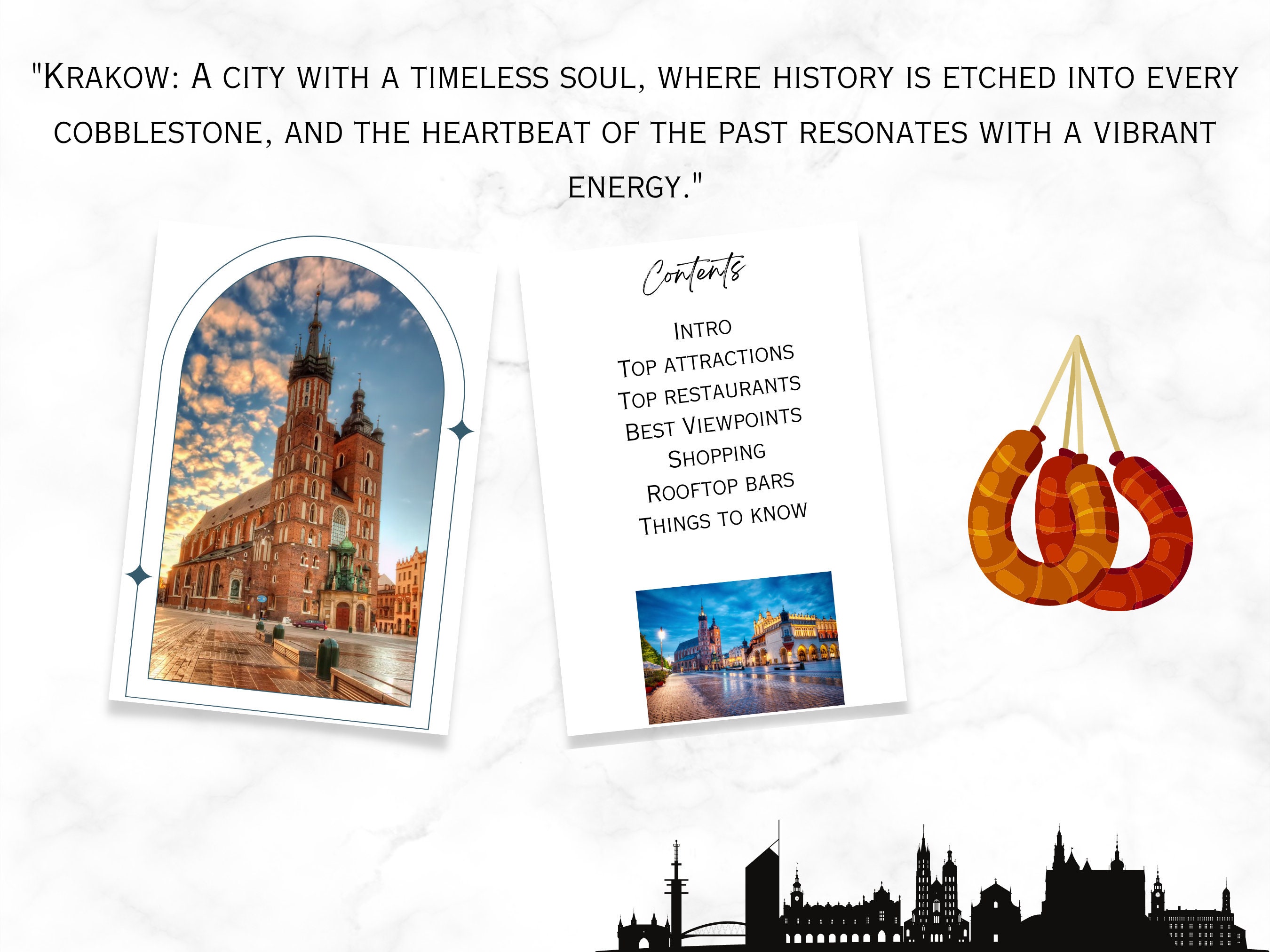 Krakow City Guide, Krakow Tourist Guide, Krakow Guide - Etsy