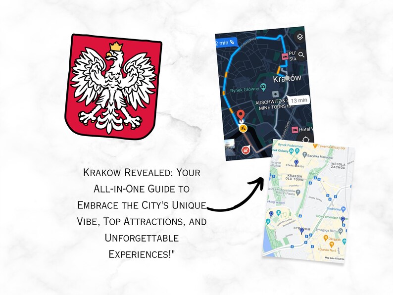 Krakow City Guide, Krakow Tourist Guide, Krakow Guide - Etsy