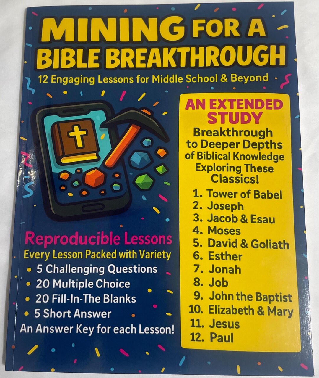 Hard Copy - Bible Study Workbook | 12 Interactive Lessons for Middle ...