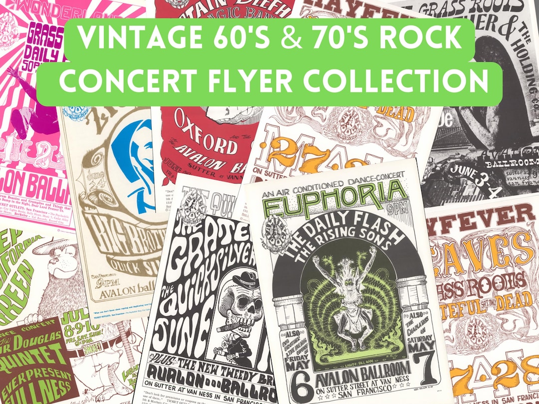 Ultimate Vintage '60s & '70s Rock Poster Collection - 225 Ultra High ...