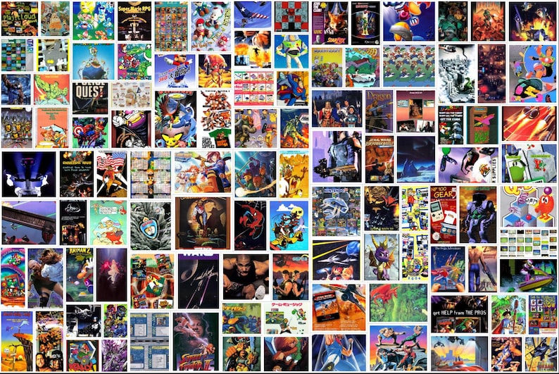 Retro Nintendo Power Poster Collection: 249 Classic Game Art Prints ...