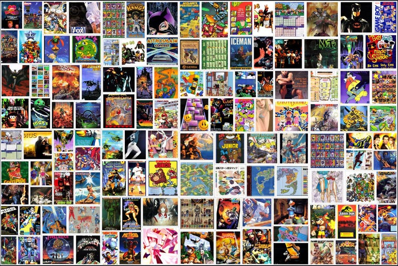 Retro Nintendo Power Poster Collection: 249 Classic Game Art Prints ...