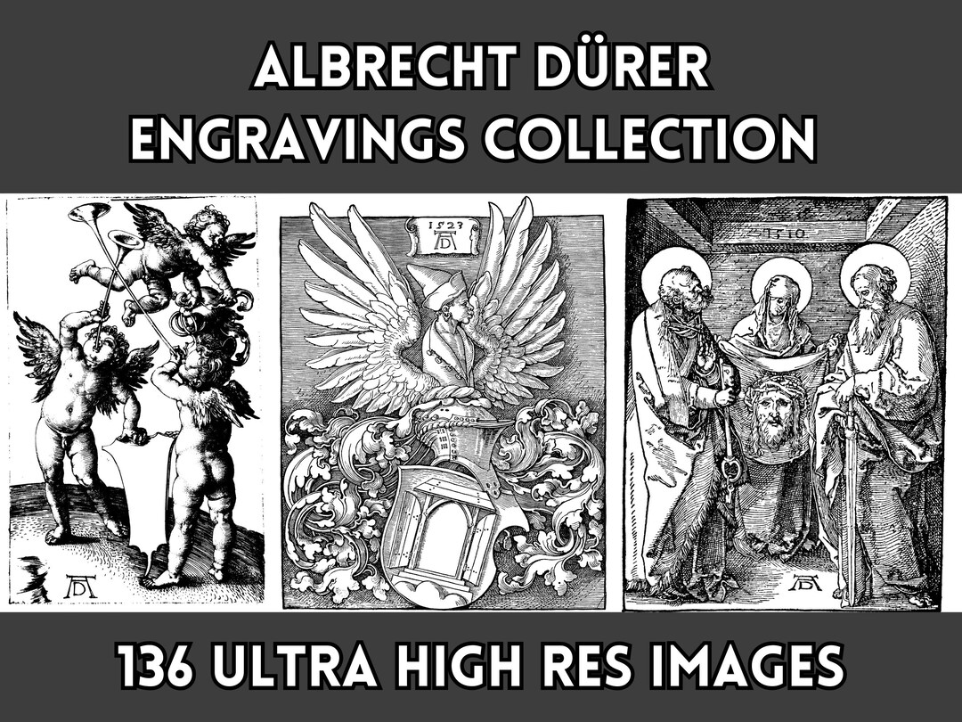 Albrecht Dürer Engravings Mega Bundle: 136 High-res Renaissance Prints ...