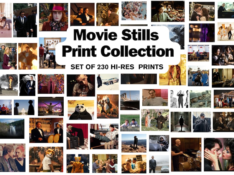 Iconic Movie Still Prints: Film Poster Art Collection (digital Download ...