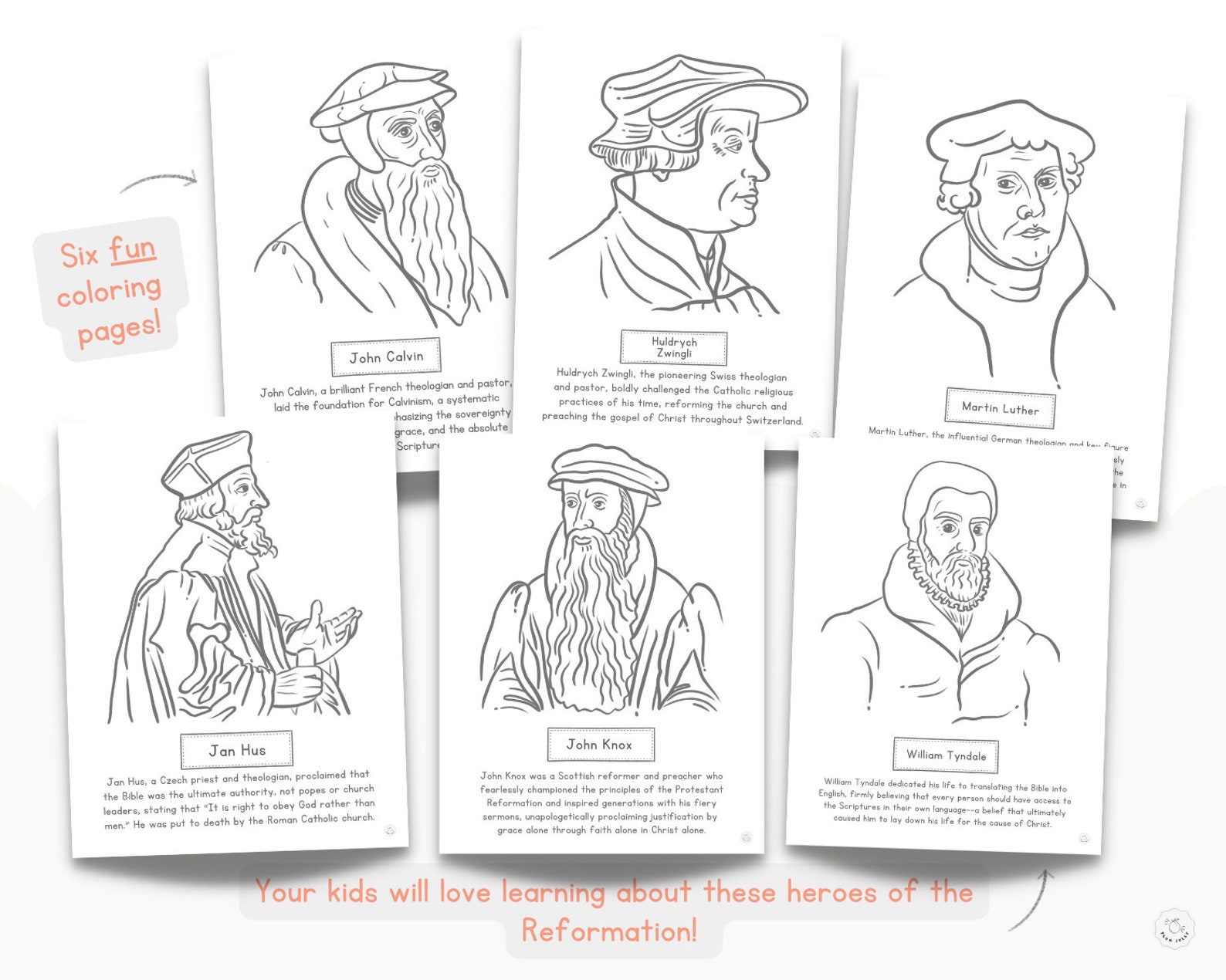 Reformation Lesson Printable Reformation Day Coloring Pages for Kids ...