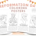 Martin Luther Printable Protestant Reformation Day Coloring Pages for ...