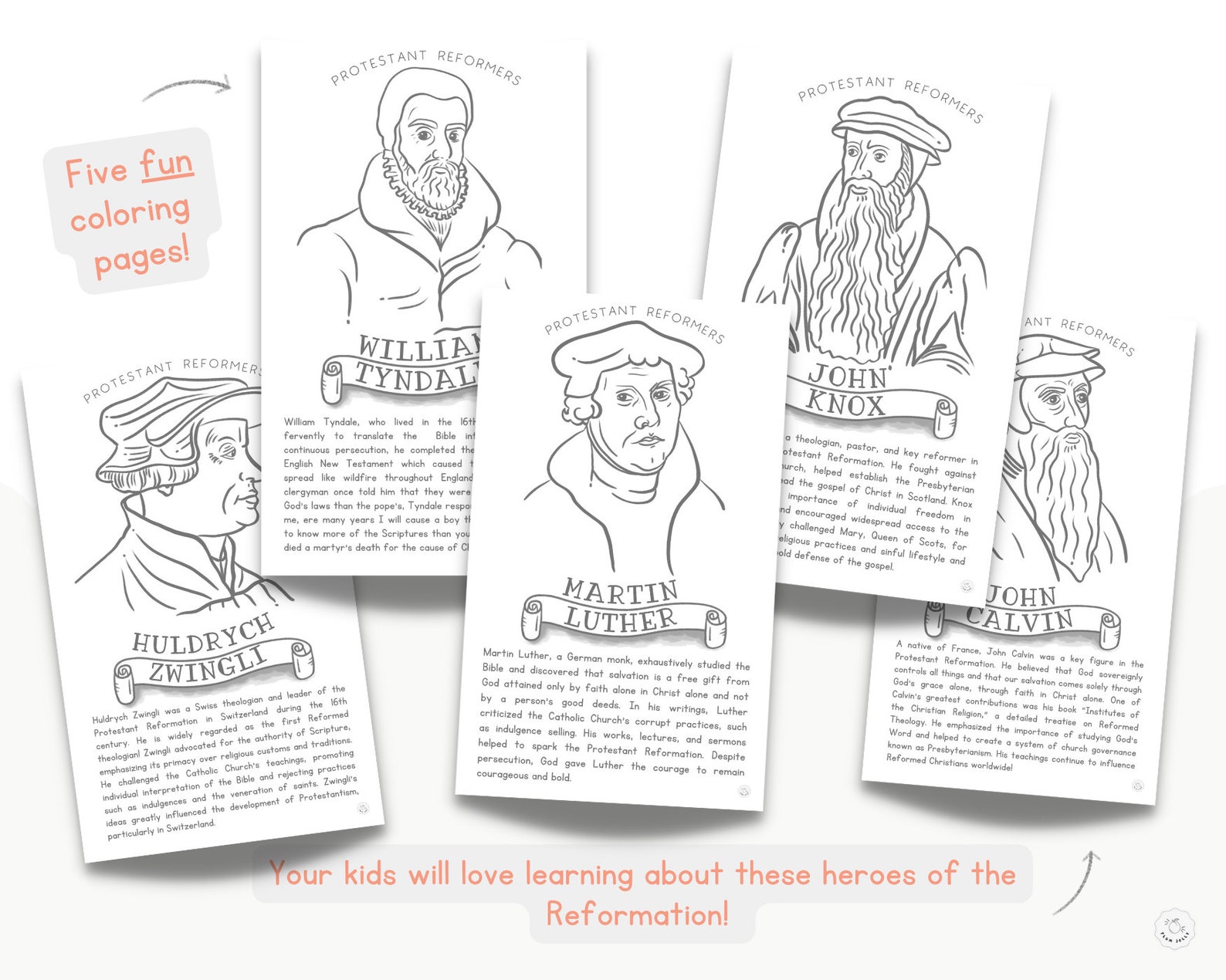 Martin Luther Printable Protestant Reformation Day Coloring Pages for ...