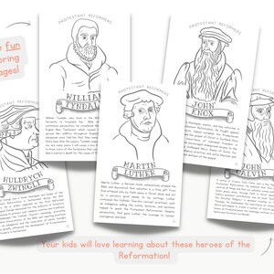 Martin Luther Printable Protestant Reformation Day Coloring Pages for ...