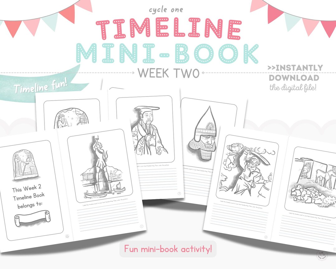 Cycle 1 Week 2 Timeline Printable Coloring Pages Homeschool Printable ...
