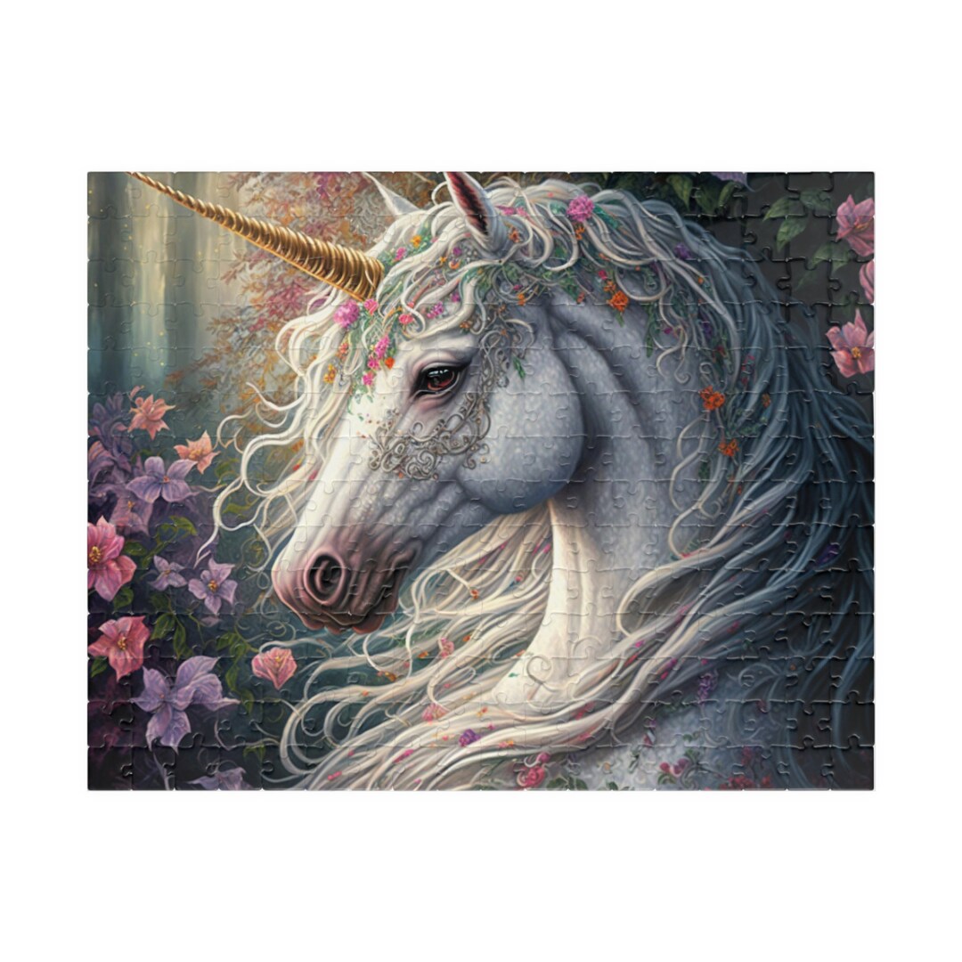 Beautiful Unicorn Jigsaw Puzzle Magic Fantasy Unicorns Lovers Gift ...