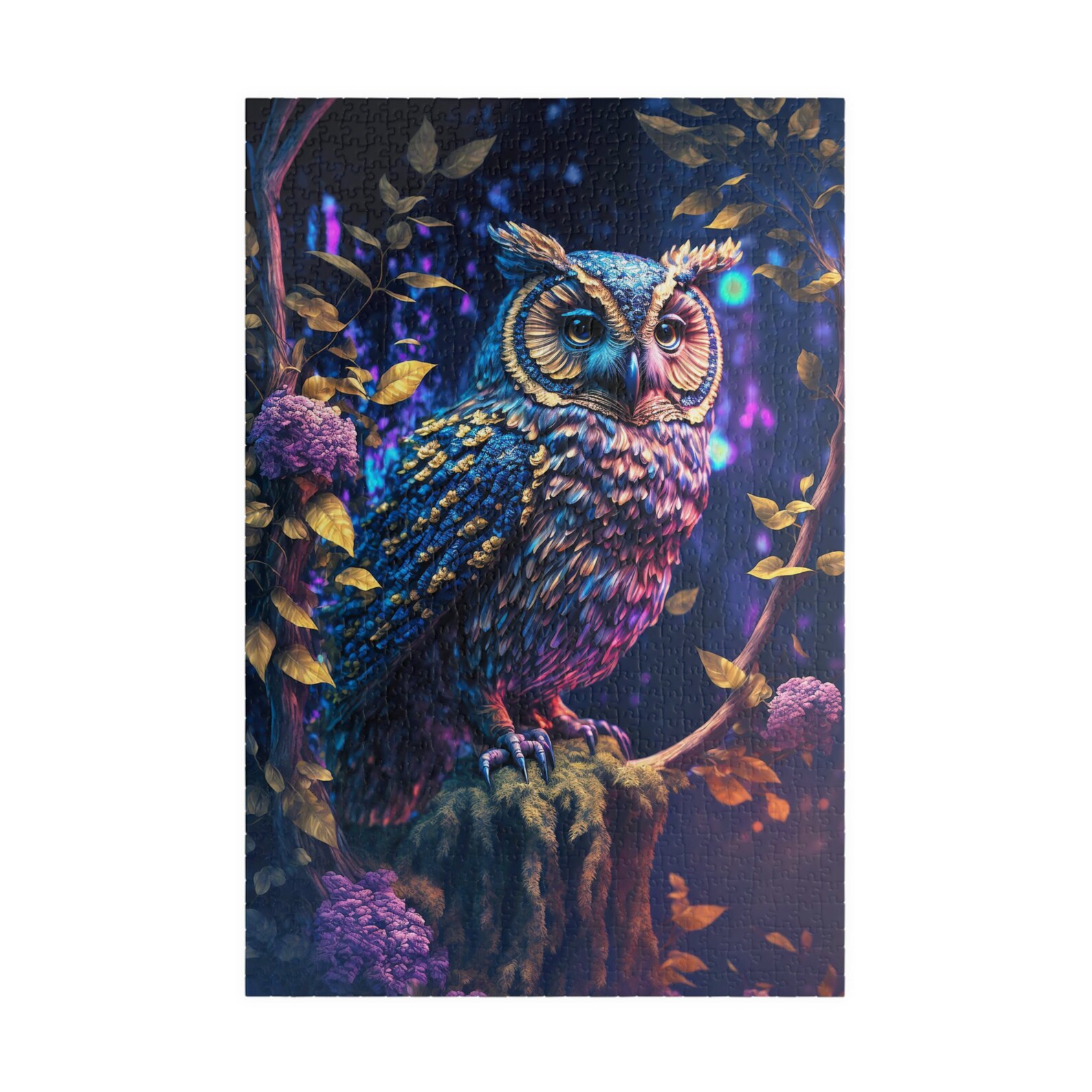 Fairytale Owl Jigsaw Puzzle - Magical Owls Lovers Gift - Metalic Bird ...