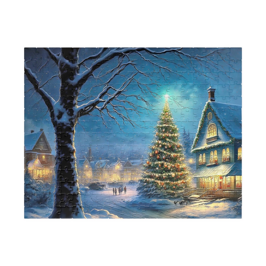Holiday Eve View Jigsaw Puzzle - Winter Holidays Scene Lovers Gift ...