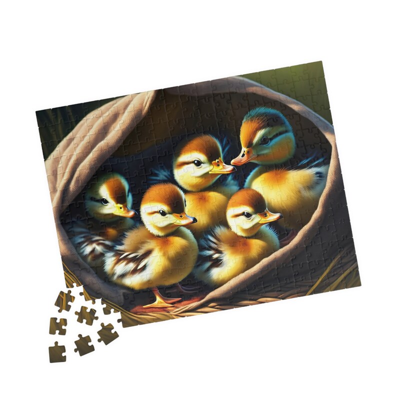 Baby Ducks Jigsaw Puzzle - Duck Family Lovers Gift - Ducklings Farm ...