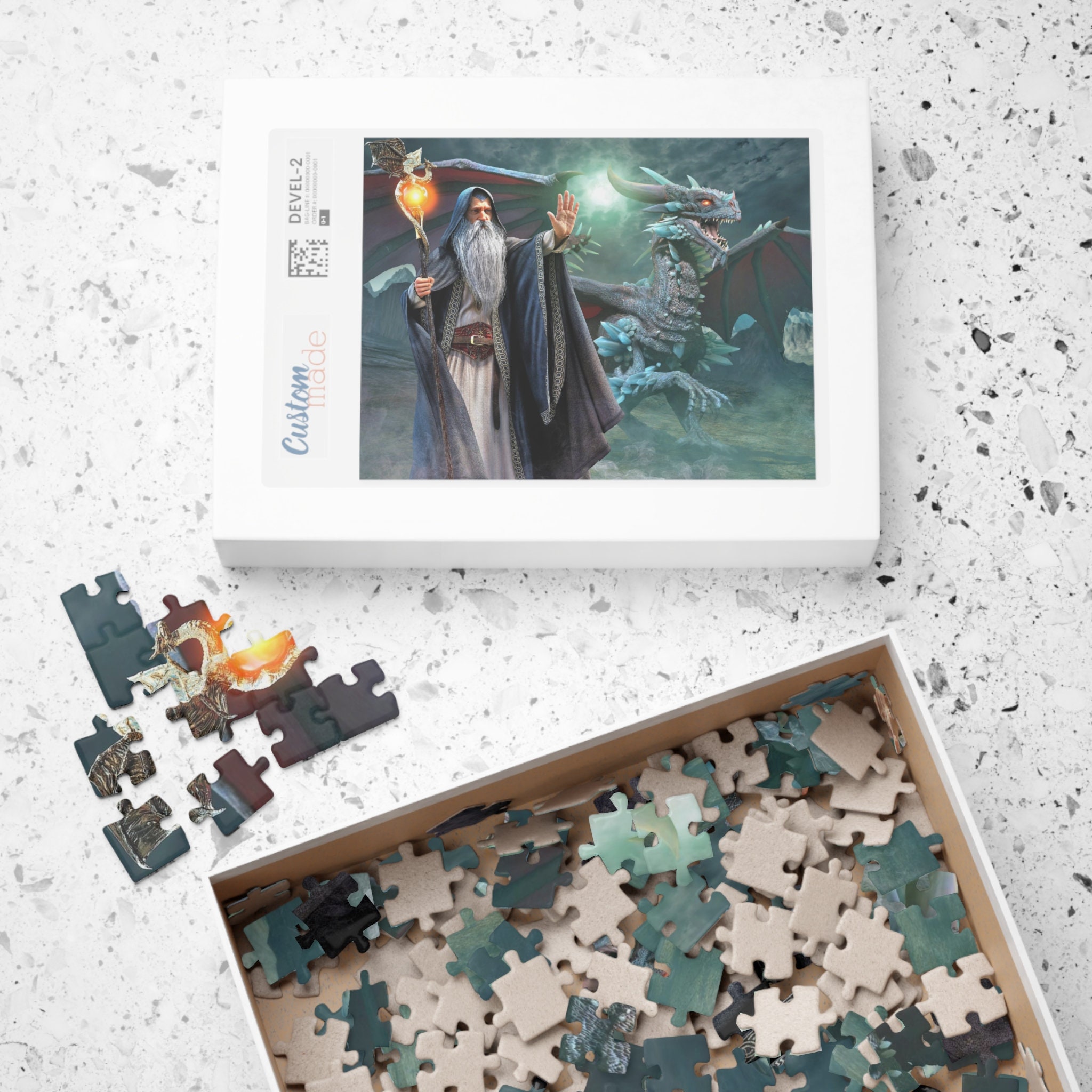 Wizard and Dragon Jigsaw Puzzle - Dungeons Dragons Puzzles - D & D Game ...