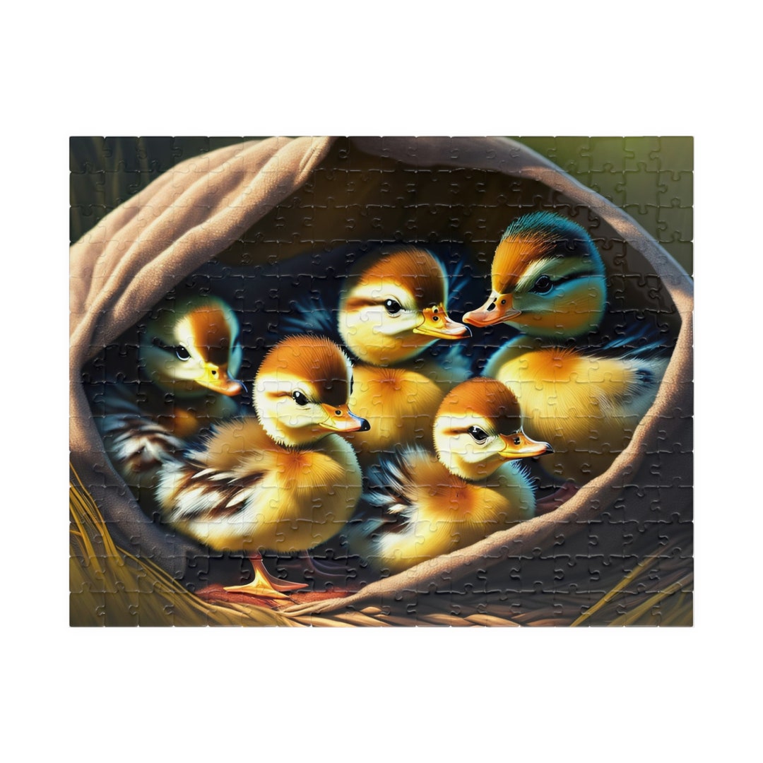 Baby Ducks Jigsaw Puzzle - Duck Family Lovers Gift - Ducklings Farm ...
