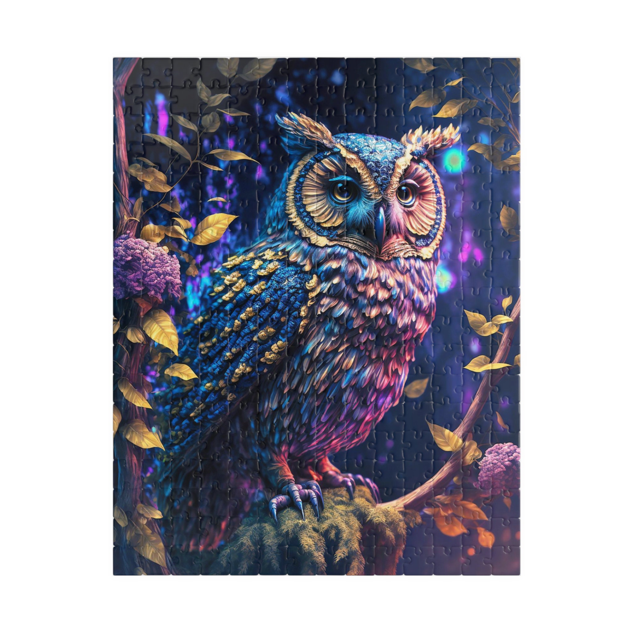 Fairytale Owl Jigsaw Puzzle - Magical Owls Lovers Gift - Metalic Bird ...