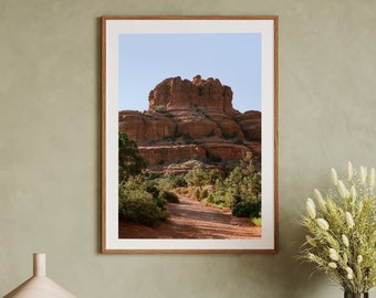 Sedona at Night - Black & White Sketch, Line Art, AZ, Arizona, Cliffs ...