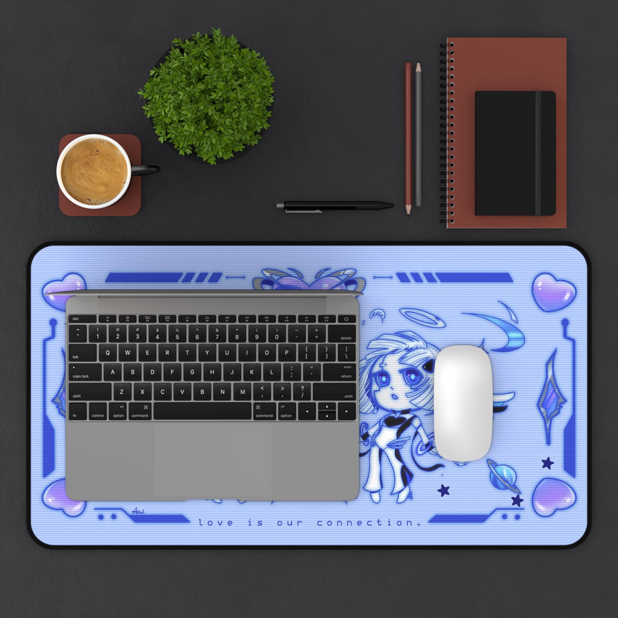 Y2K Cybercore Angel Desk Mat | Gamer Accessories - Etsy