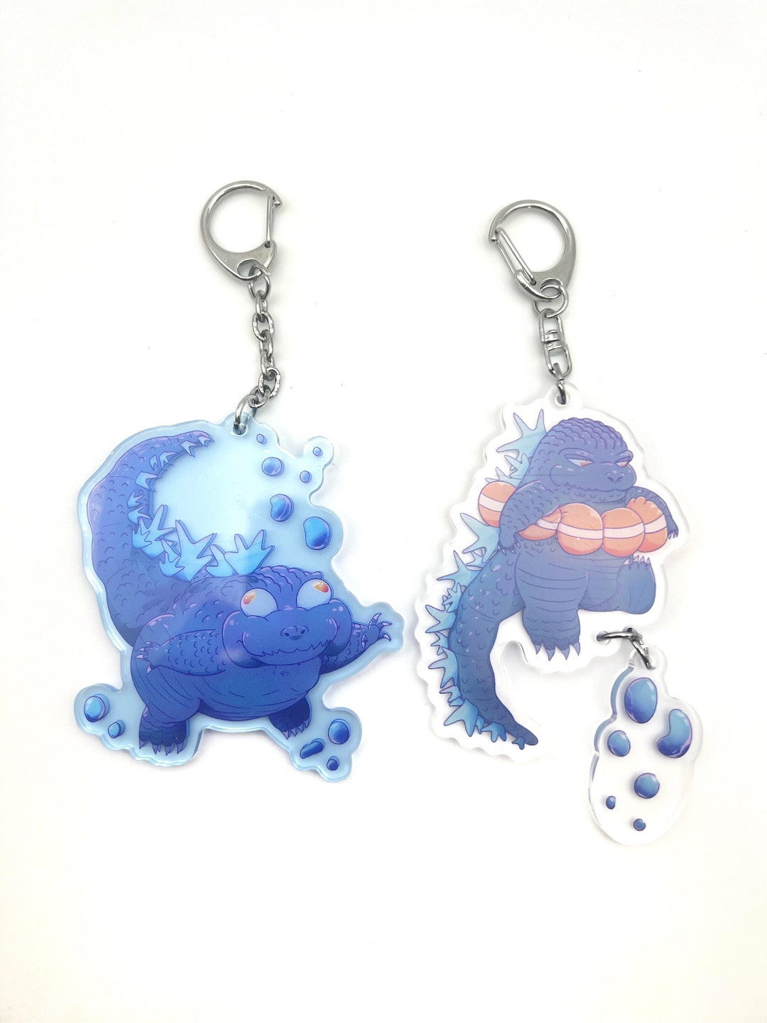 Bubbly and Floaty Godzilla Kaiju Acrylic 2.5-3 Inch Keychains - Etsy
