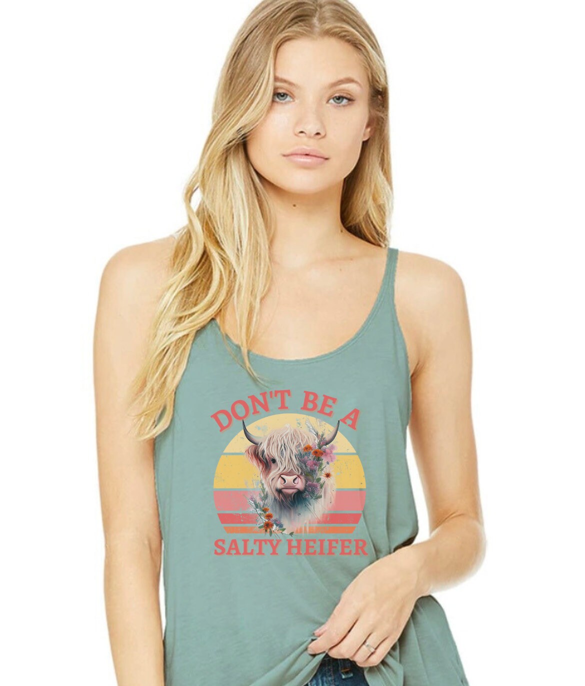 Don't Be a Salty Heifer Salty Heifer Sublimation Heifer Highland Cow ...