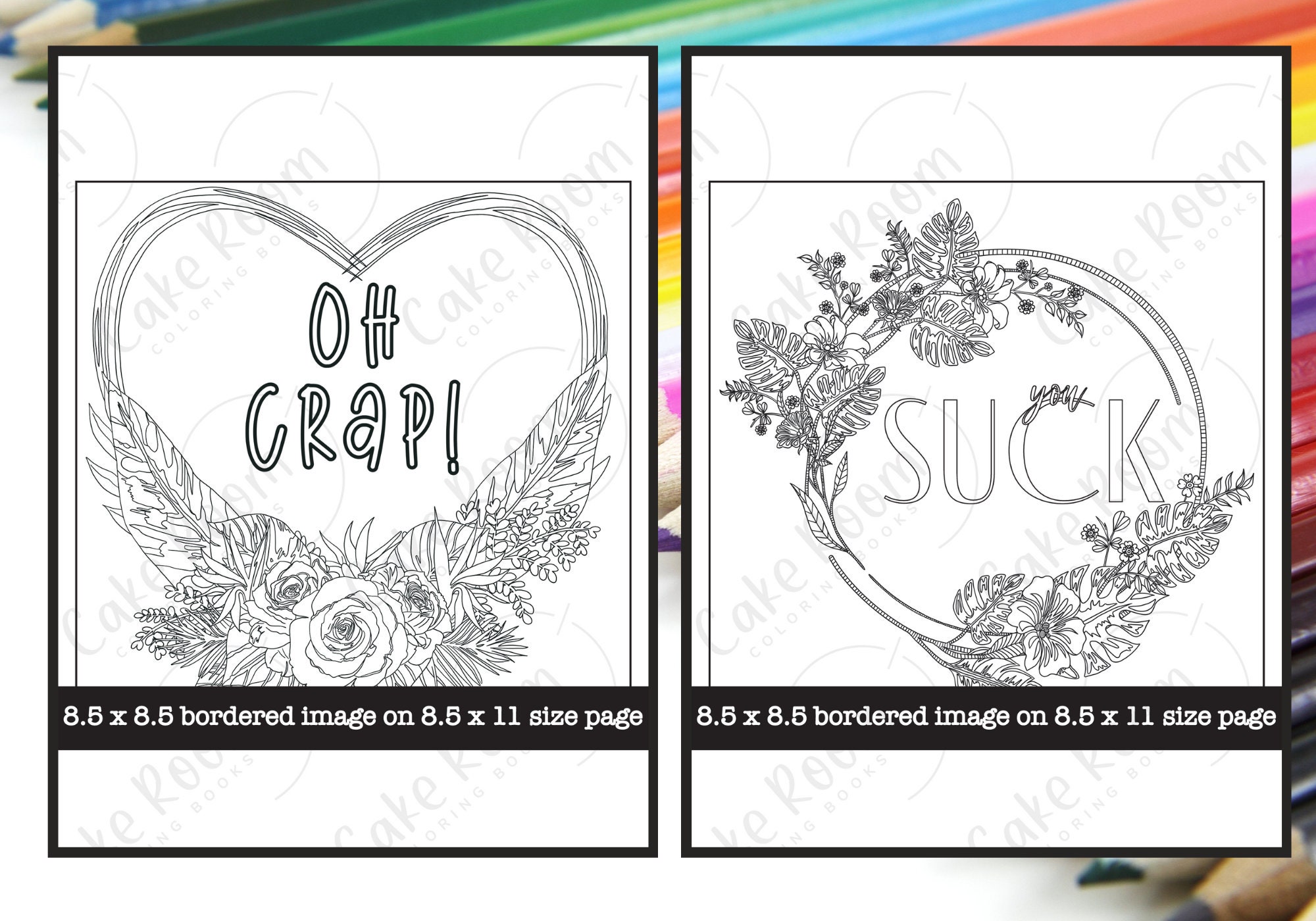 Not Your Mother's Coloring Book: A Swear Word Coloring - Etsy