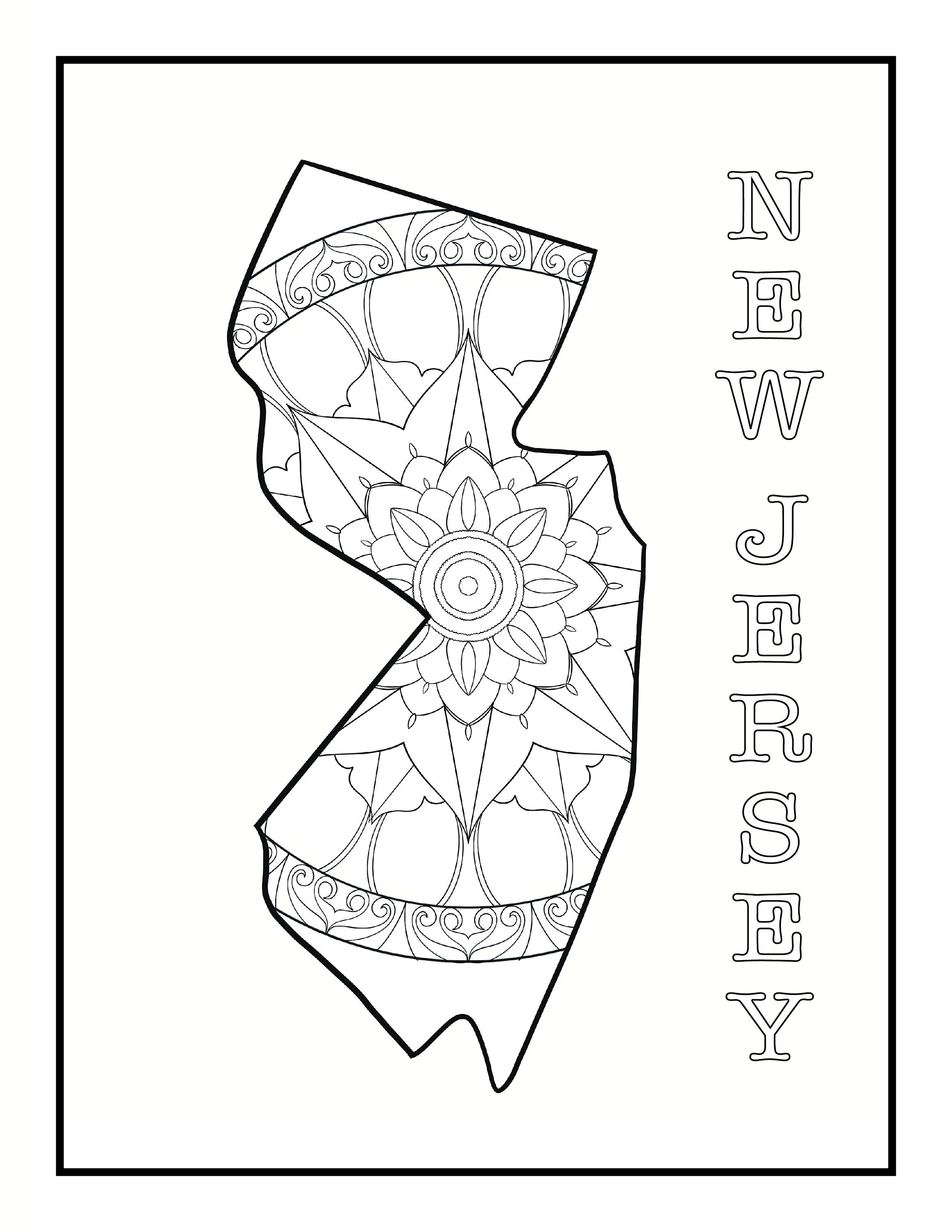 The 50 States: A Mandala Coloring Book - Etsy