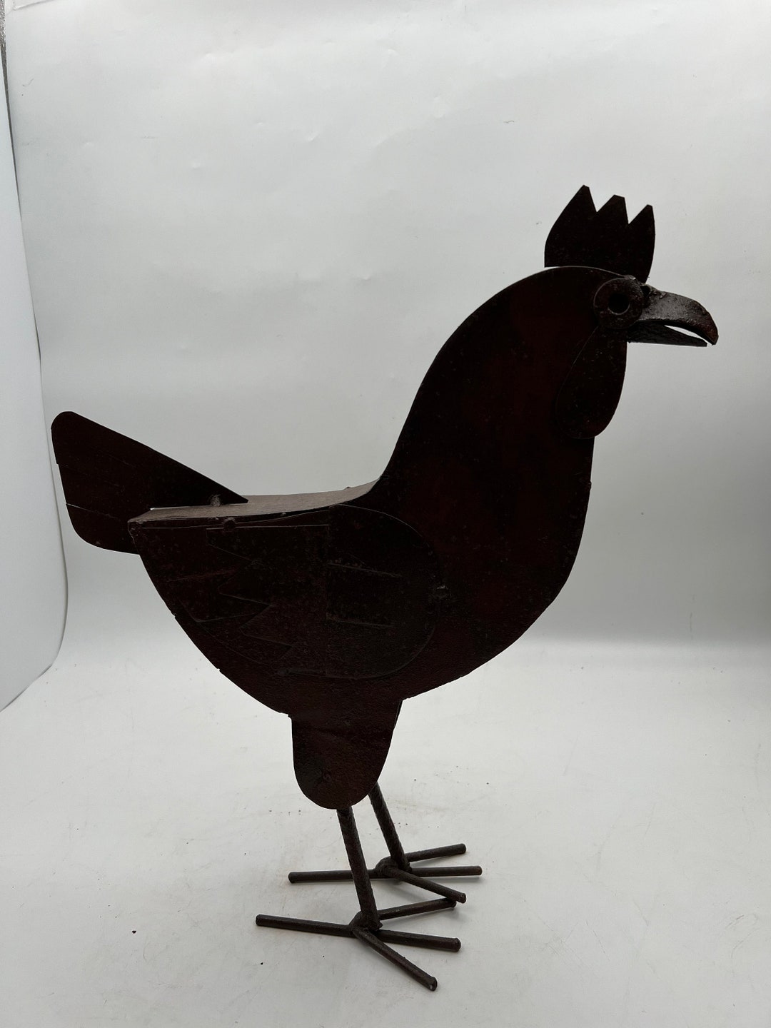 Bronze Chicken Figurine - Etsy