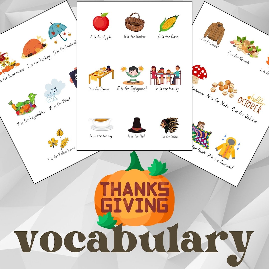 Thanksgiving Alphabet Learning: Tracing and Coloring Worksheet ...
